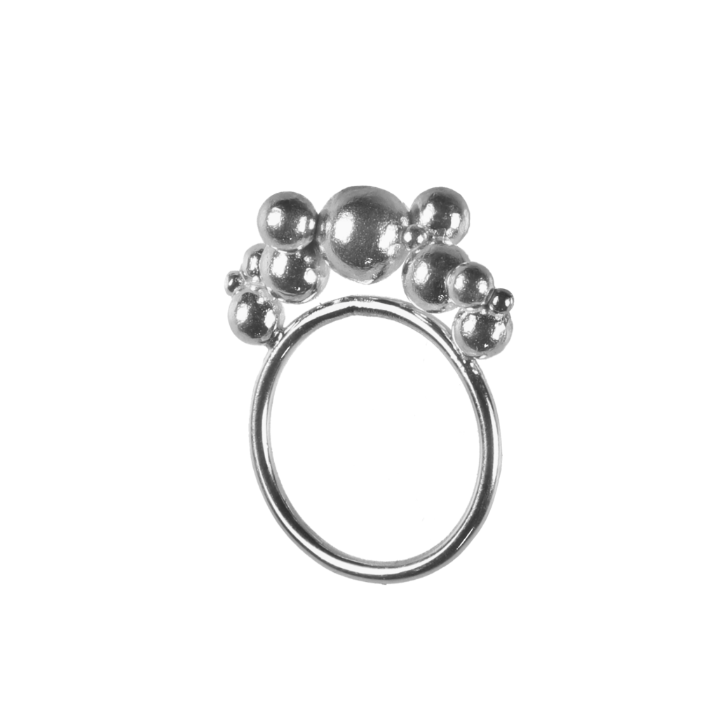 Kupliva-korvakorut, nappikiinnitys (hopea) • Jules & Beryl